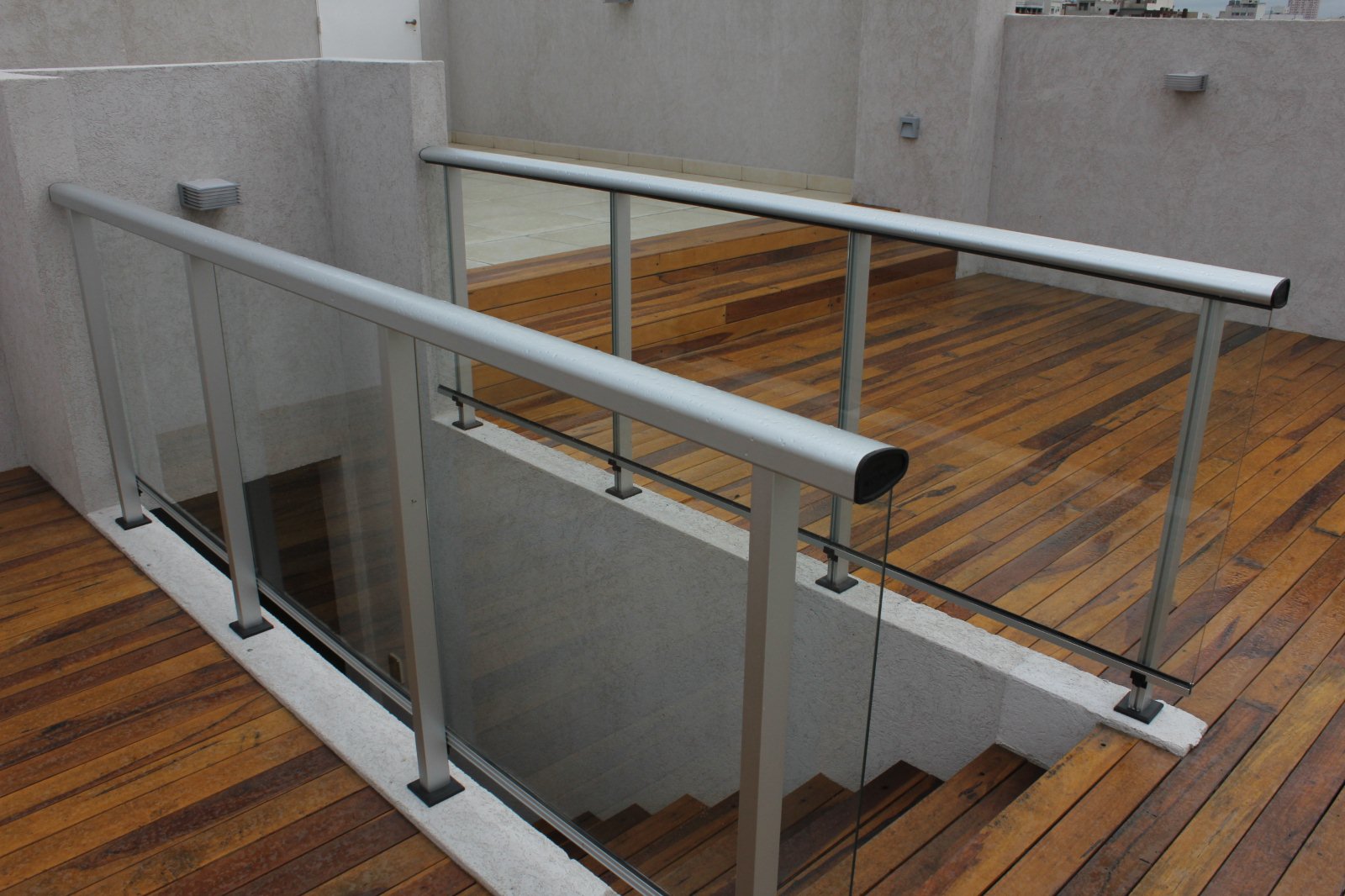 Baranda De Aluminio Barandas Morin Cristales